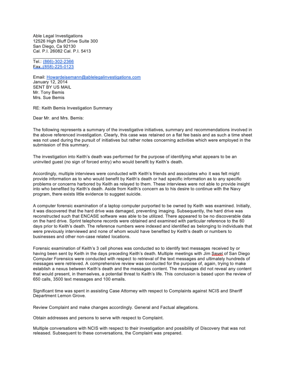 John Bemis | MILITARY JUSTICE FOR ALL