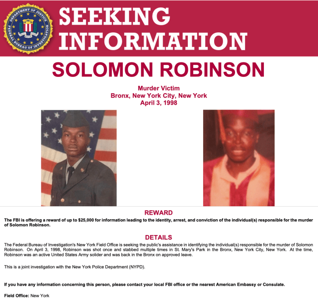 FBI Most Wanted – MILITARY JUSTICE FOR ALL